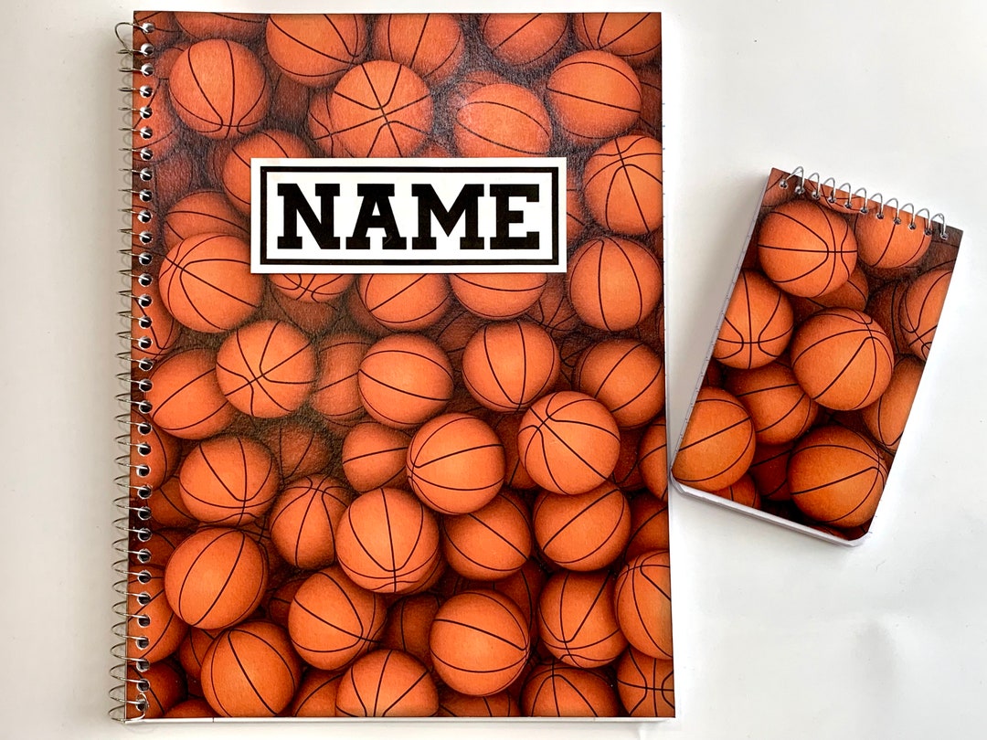 Personalized Basketball Notebook Set - Etsy