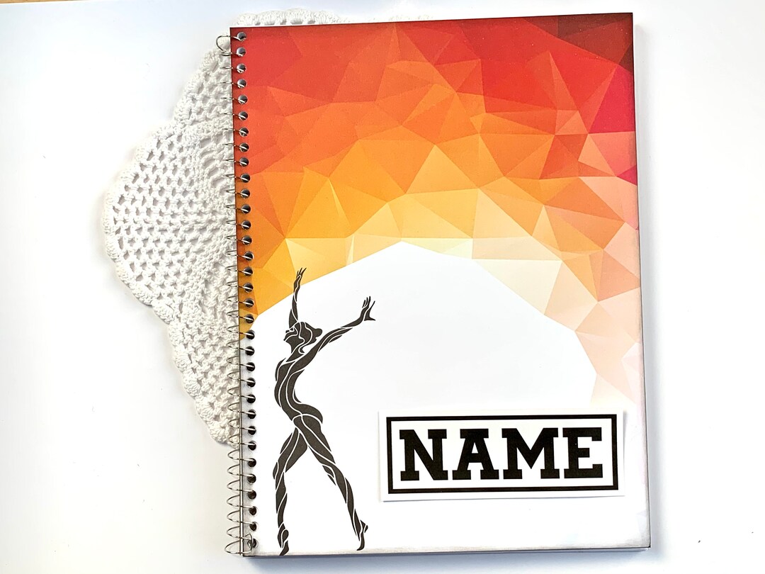 Personalized Gymnastics Notebook - Etsy