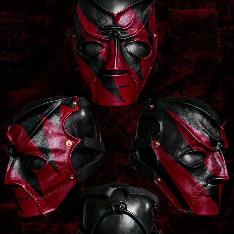 Wrestling Leather Mask - Etsy