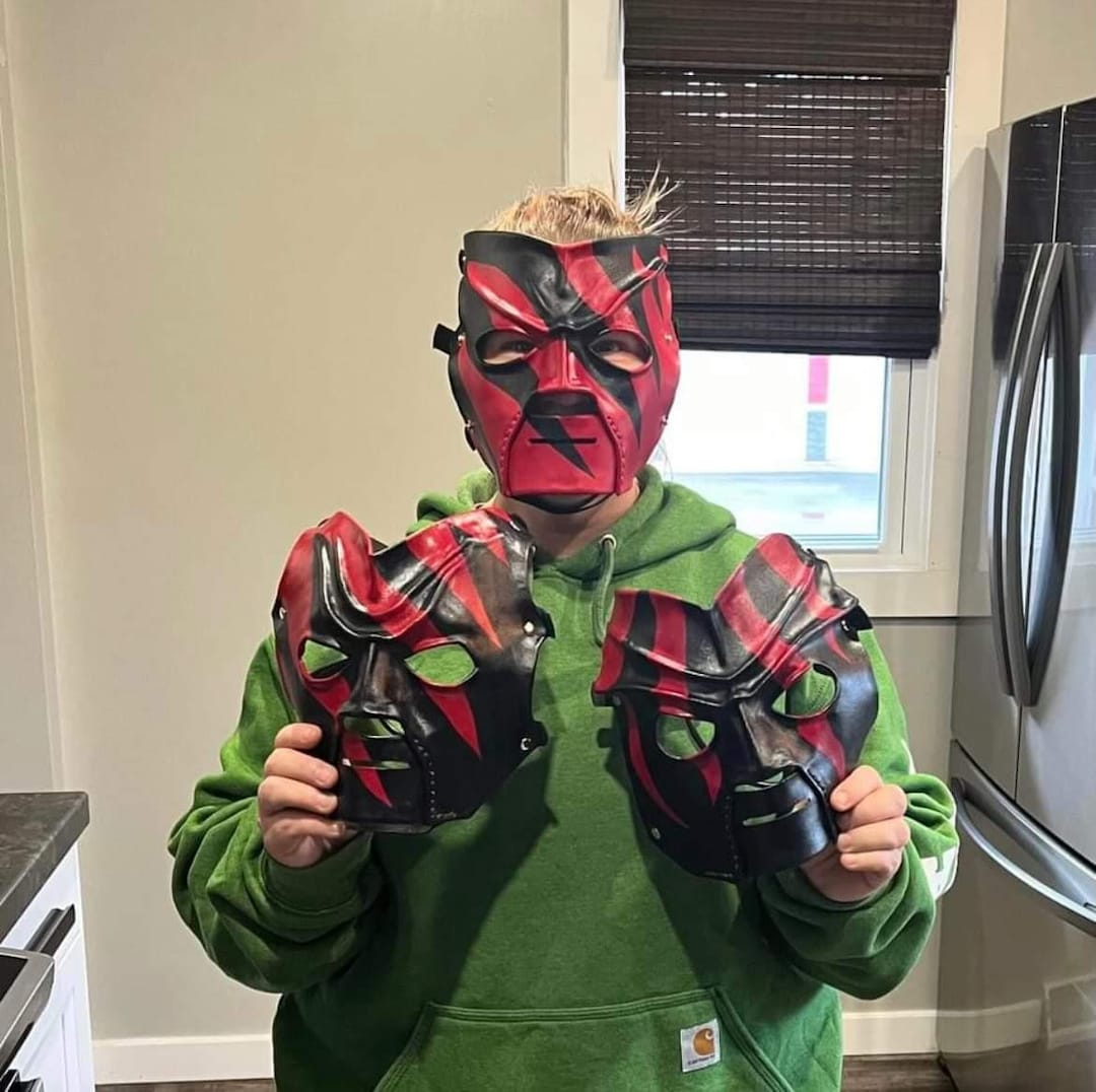 Custom Leather Kane 3 Mask Set " You Choose!" - Etsy