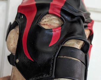 Weathered Custom Leather 1998 Wrestling Kane Style Mask - Etsy