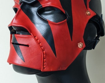 Weathered Custom Leather 1998 Wrestling Kane Style Mask - Etsy