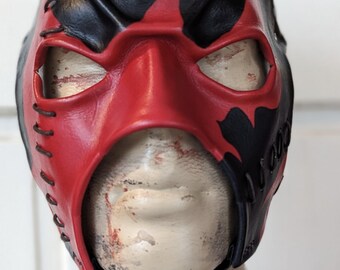 Weathered Custom Leather 1998 Wrestling Kane Style Mask - Etsy