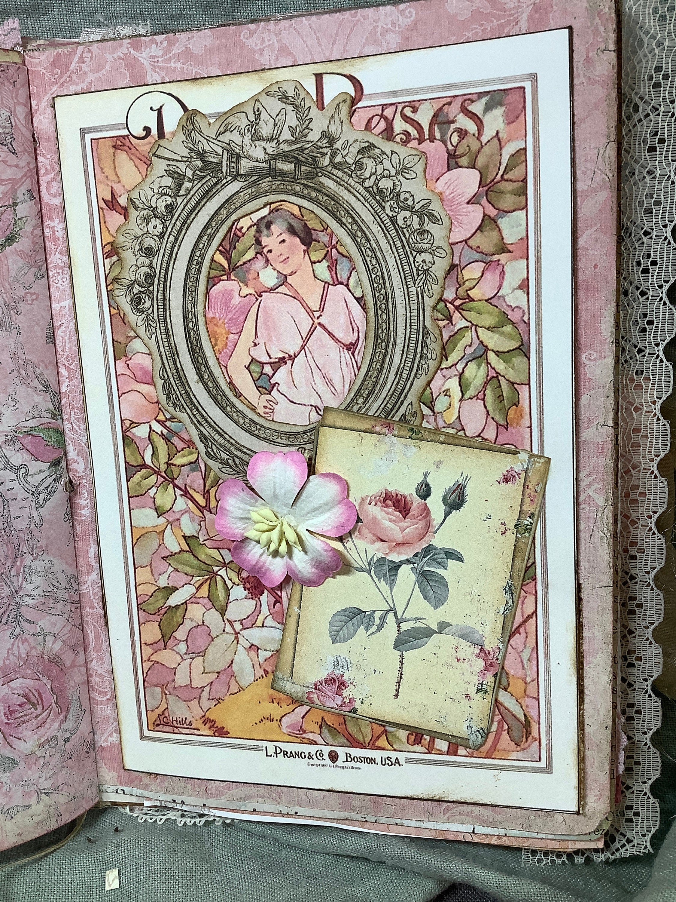 Vintage Pink Soft Cover Journal - Etsy