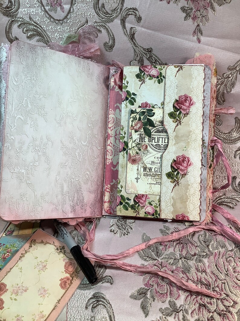 Floral Rose Garden Journal - Etsy