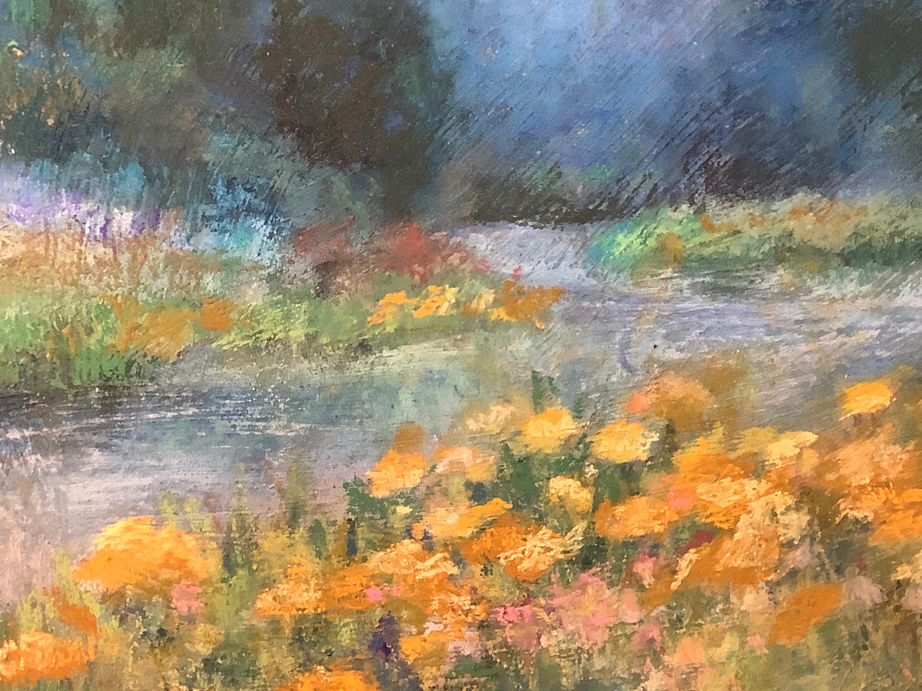 Autumn Field Pastel Painting - Etsy