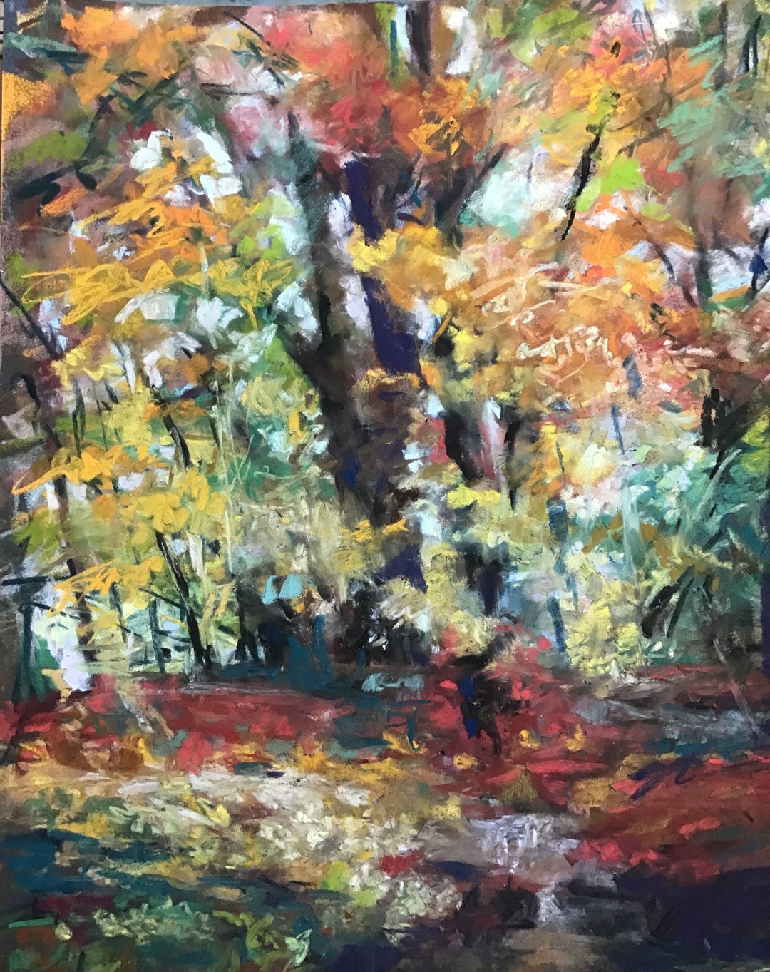 Autumn Forest, Pastel Painting, Original Fine Art (not a Print). - Etsy ...