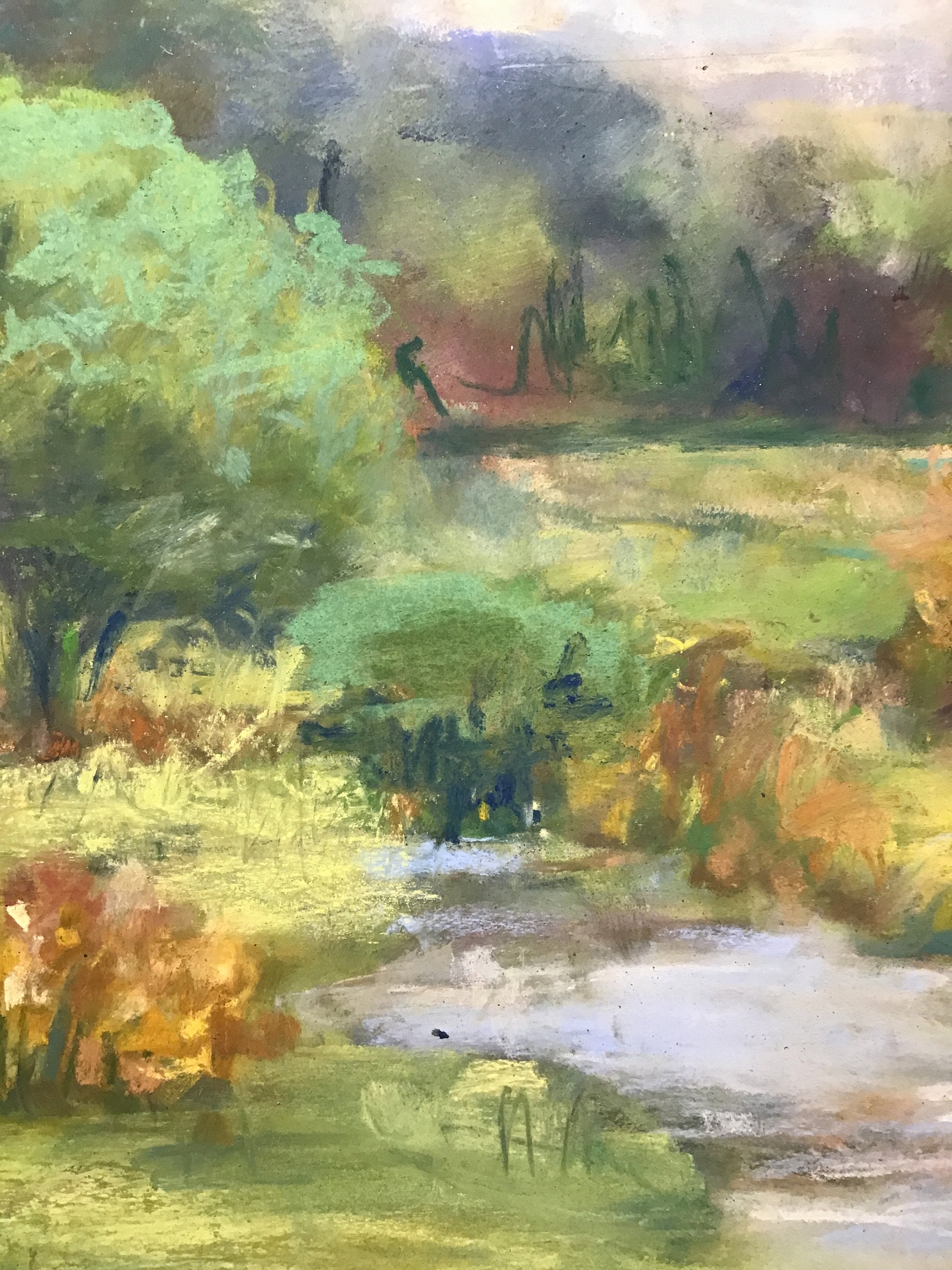 English Landscape, Soft Pastel Landscape Art - Etsy