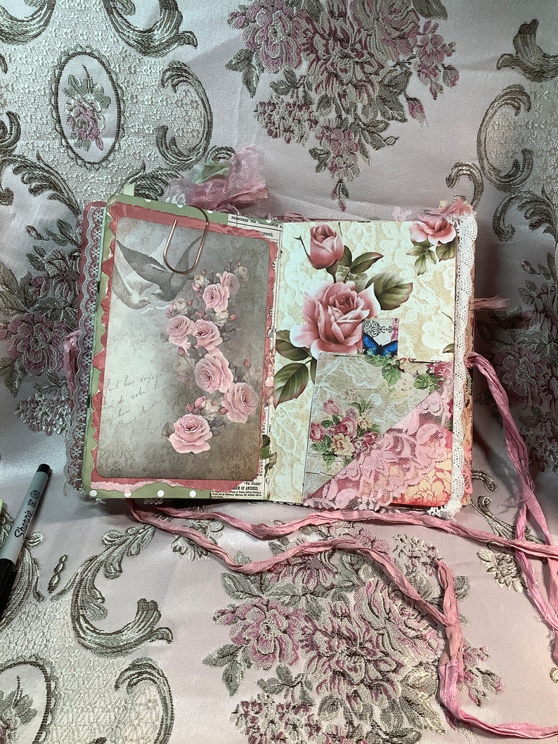 Floral Rose Garden Journal - Etsy
