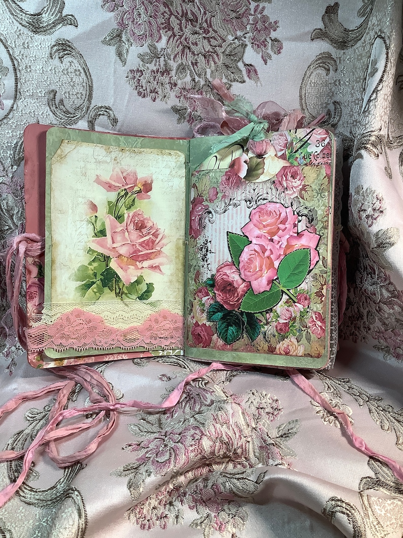 Floral Rose Garden Journal - Etsy
