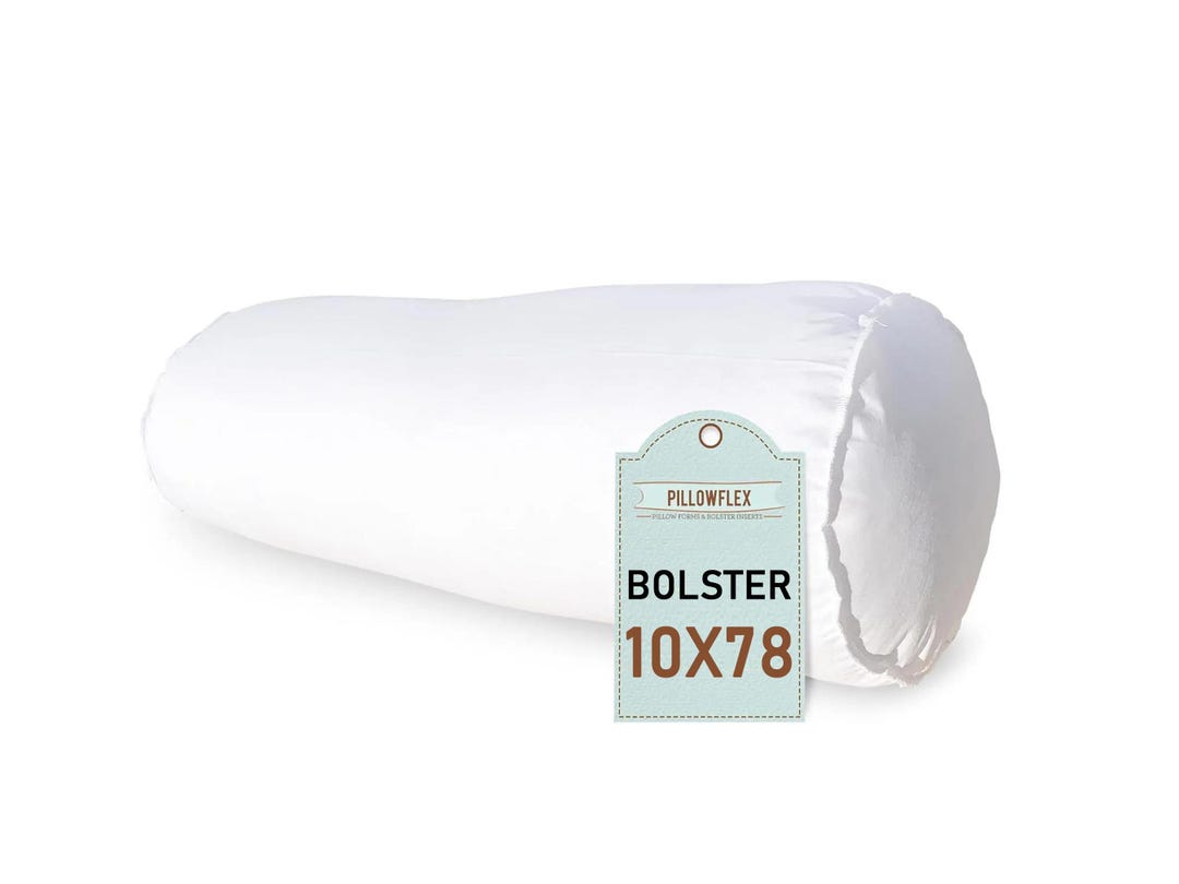 10x78 Bolster Pillow Form Insert for Decorative Sham / Plush Fiber ...