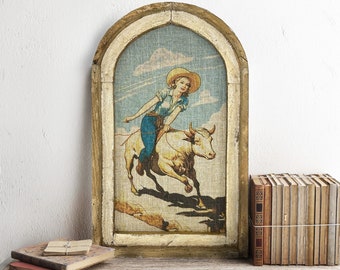 Western Cowgirl Decor | 14" X 22" | Equestrian Wall Art I Cowboy Decor ...