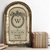 Monogram Wall Art Arch Window Frame Personalized Gift Custom Farmhouse ...