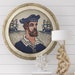 Ship Captain Wall Art | 20" X 20" | Coastal Wall Decor | Linen & Burlap ...