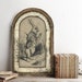 Bunny Wall Art 14 X 22 Arch Window Frame - Etsy