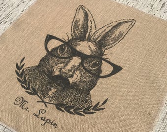 Printed burlap fabric | Etsy