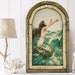 Mermaid Wall Art | 14" X 22" | French Poster Wall Art | Linen Wall ...