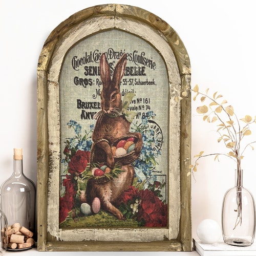 White Rabbit Wall Art 14 X 22 Arch Window - Etsy