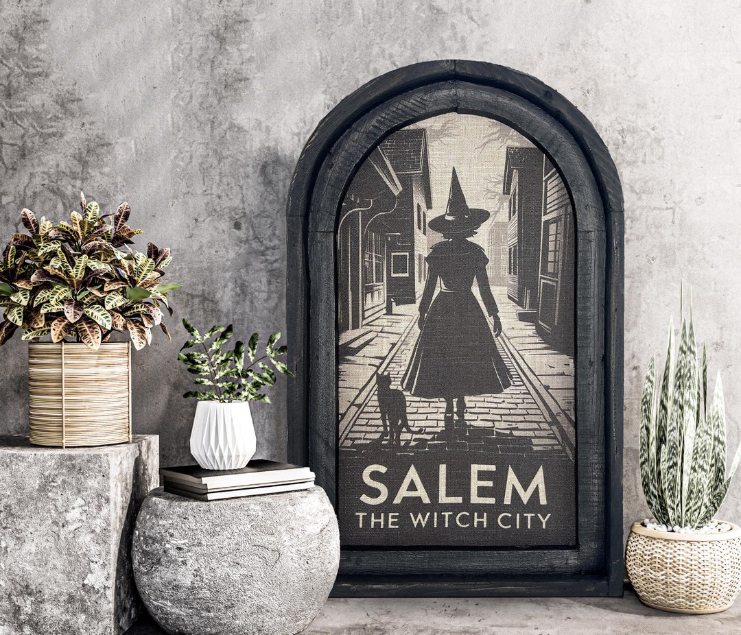 Salem Wall Art | Witches Halloween Decor | Witchcraft Wall Art | Gothic ...
