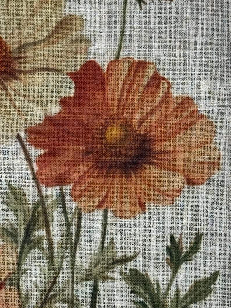 Rustic Neutral Flower Art in Arched Wood Frame | Farmhouse Botanical ...