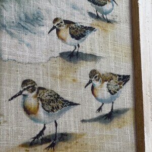 Sandpiper Wall Decor | Coastal Wall Decor | Bathroom Wall Decor | Linen ...