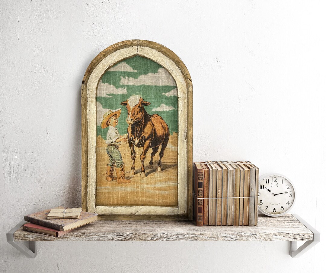 Young Cowboy Wall Decor | 14" X 22" | Cowgirl Wall Art I Western Decor ...