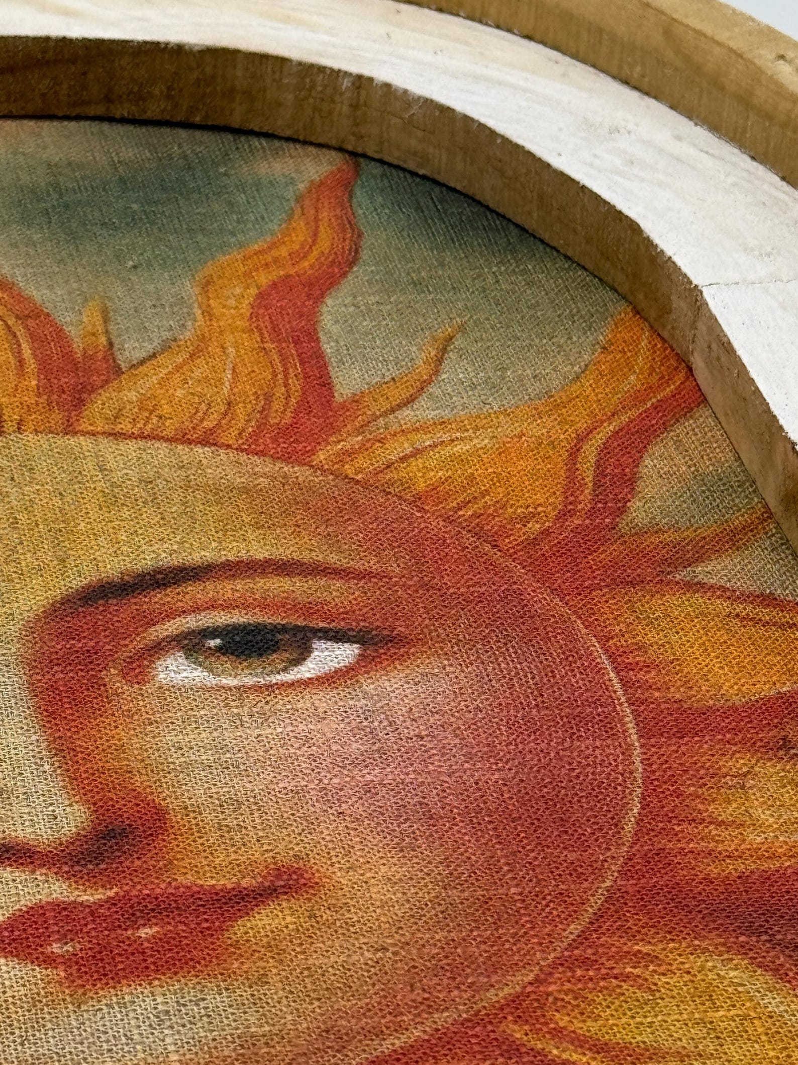 Tarot Sun With Face Art | Eclectic Cottagecore Wall Decor in Arched ...