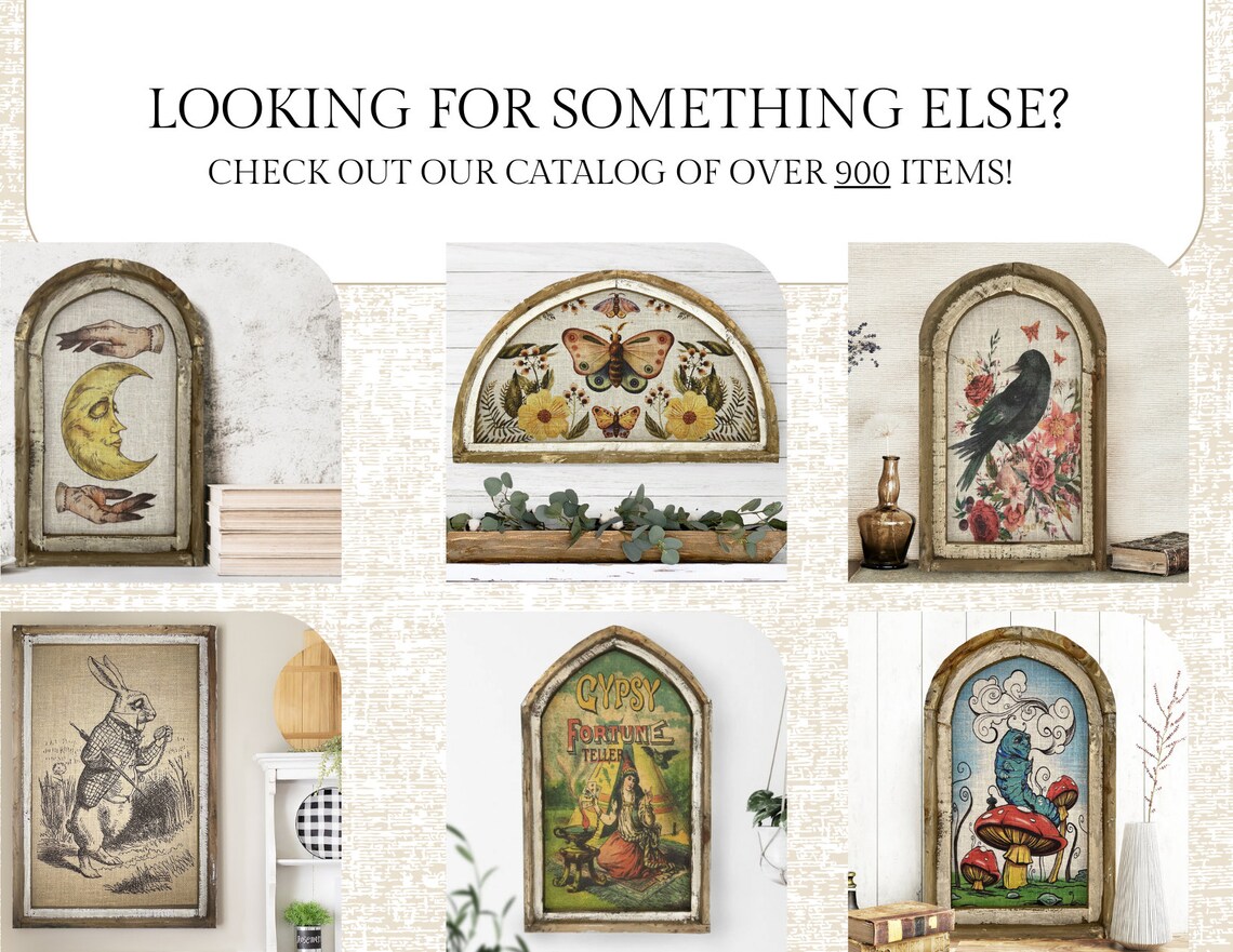 Gypsy Wall Art 14 X 22 Arch Window Frame - Etsy