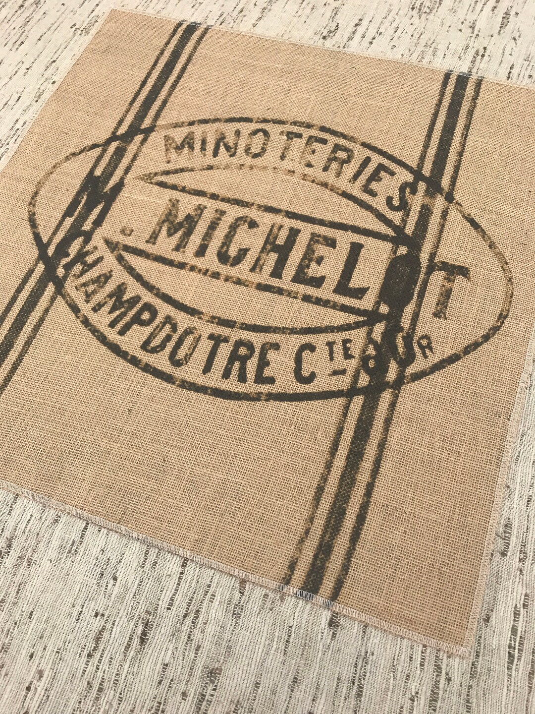 Grain Sack Burlap Panel, Reproduction Printed Fabric - Etsy