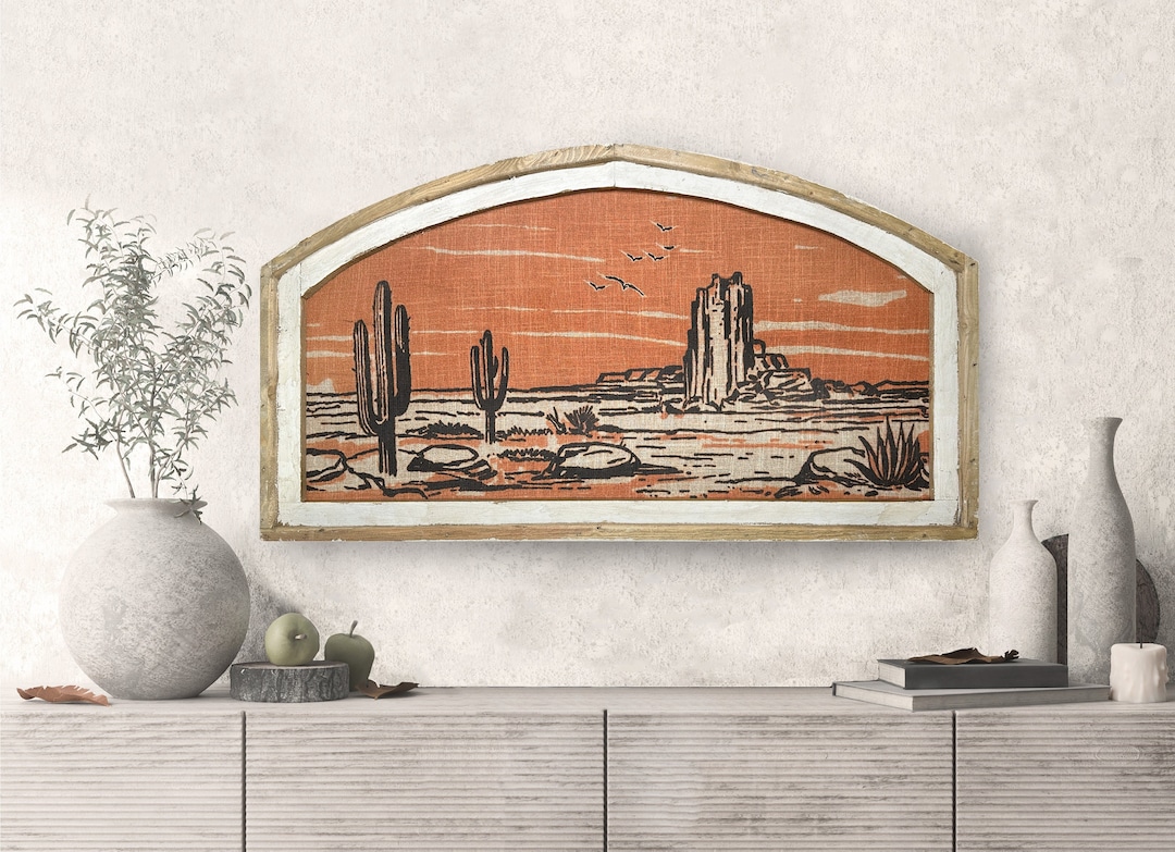 Southwestern Wall Decor | 36" X 20" | Western Wall Art | Cactus Decor ...