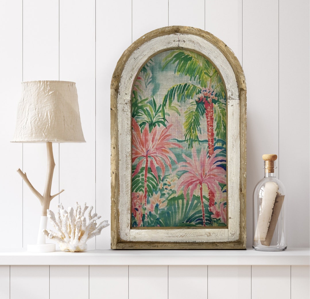 Tropical Wall Decor | Coastal Wall Decor | Bathroom Wall Decor | Bright ...