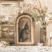 Rabbit Wall Art | 14" X 22" | Arch Window Frame | Linen Wall Hanging ...