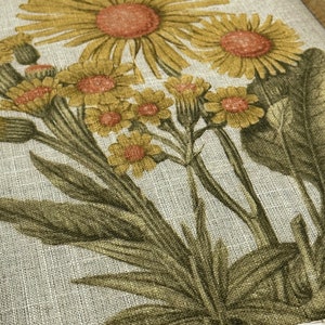Yellow Daisy Wall Art | Farmhouse Decor | Floral Wall Art | Linen Wall ...