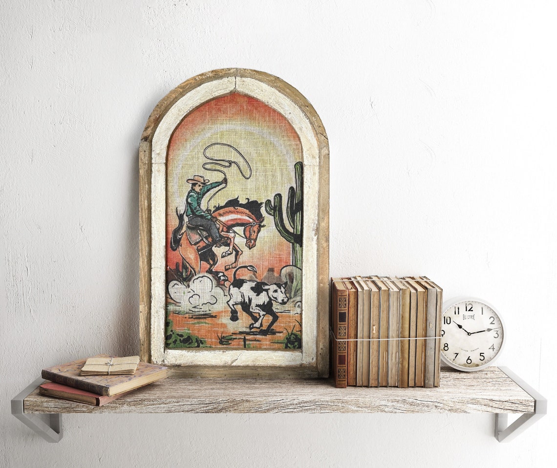 Rodeo Wall Decor | 14" X 22" | Equestrian Wall Art I Western Cowboy ...