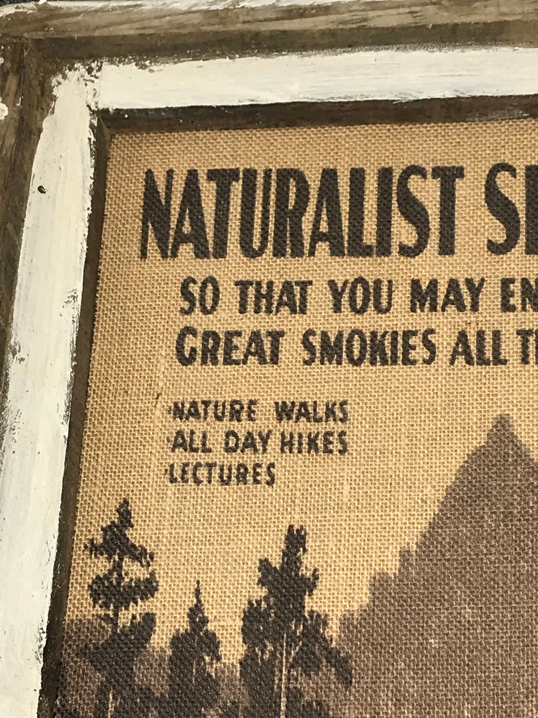 Smokey Mountains Wall Art 16 x 36 Window Frame | Etsy