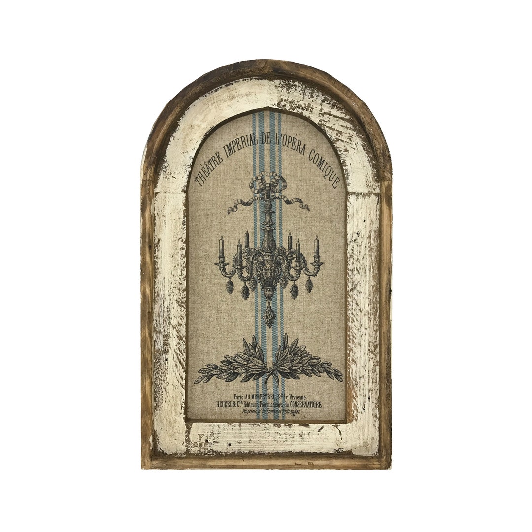 Grainsack Wall Art | 14" X 22" | Arch Window Frame | Linen Wall Hanging ...