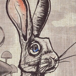 White Rabbit Wall Art 14 X 22 Eclectic Wall Hanging Rustic Farmhouse ...