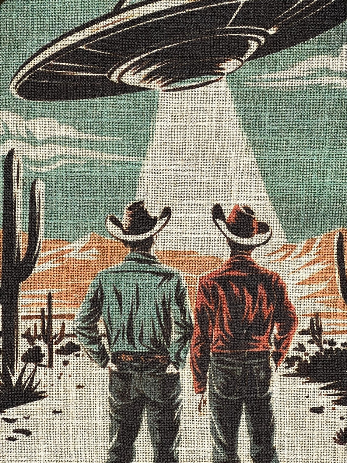 Beyond Top Secret Wall Art | Area 51 Framed Art | UFO Cowboys | Western ...
