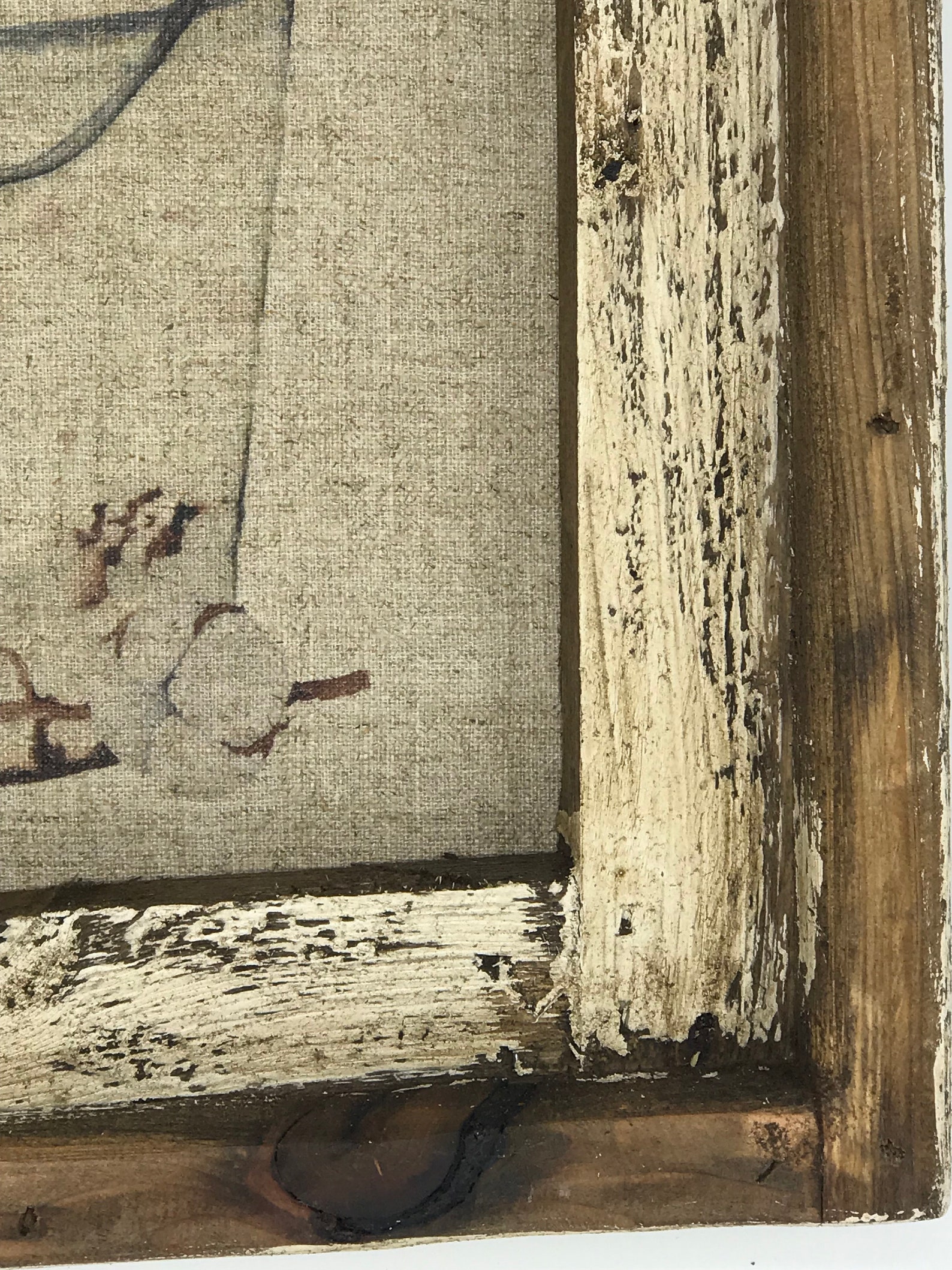 Cotton Wall Art 14 X 22 Arch Window Frame Linen Wall Hanging Modern ...