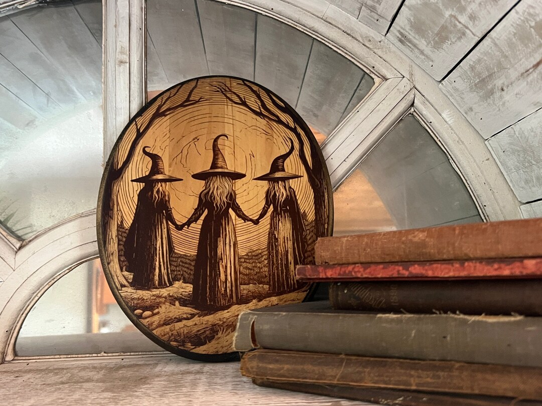 Coven Wall Decor Eclectic Art Cottagecore Wall Decor 8 X 10 Solid Wood ...