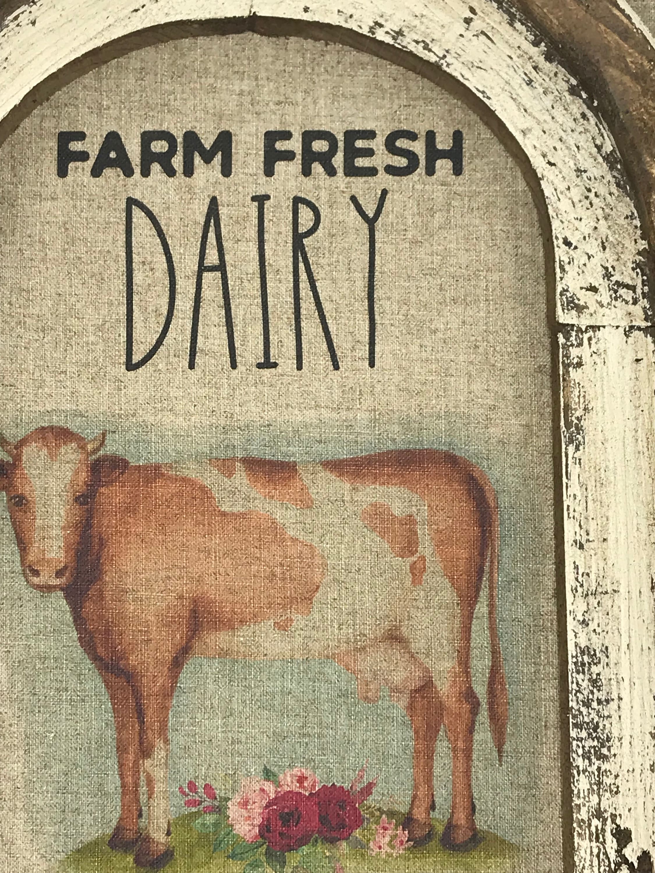 Dairy Farm Wall Art 14 X 22 Arch Window Frame | Etsy