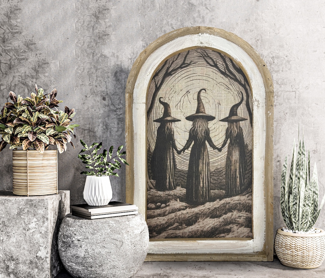 Coven Wall Art | Witches Halloween Decor | Witchcraft Wall Art | Gothic ...