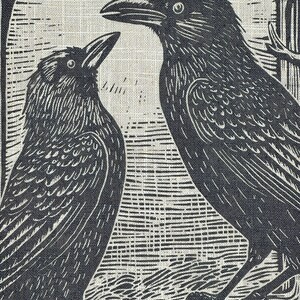 Crow Wall Art | Witchy Halloween Decor | Raven Wall Art | Gothic Wall ...