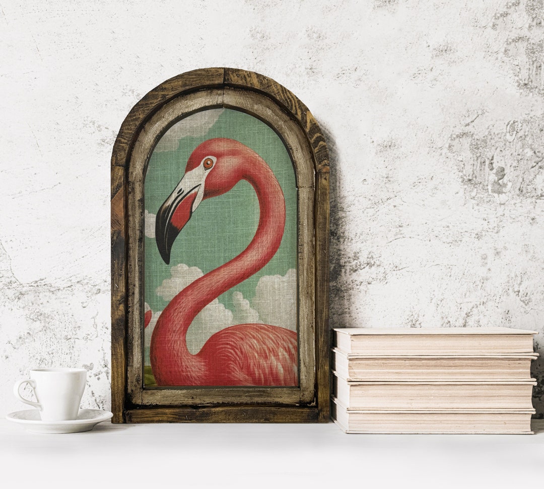 Flamingo Wall Art | Handcrafted Wall Decor | Bathroom Decor | Coastal ...