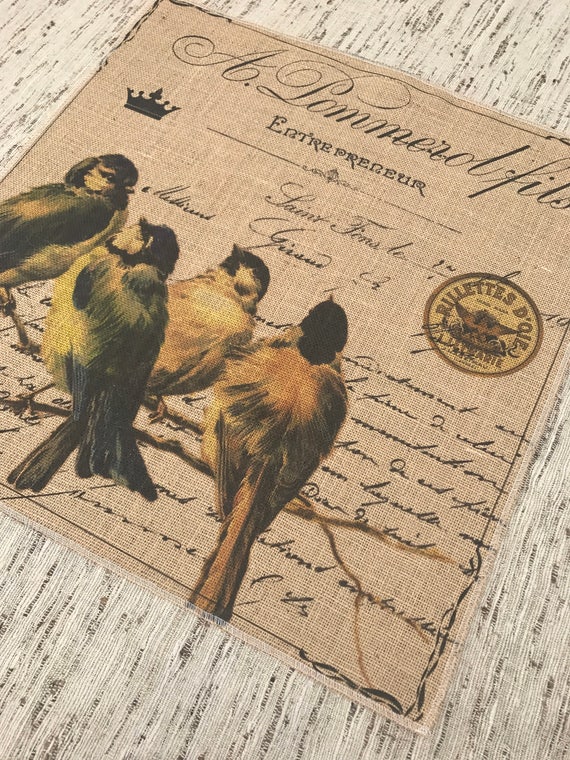 Burlap Birds Burlap Bird