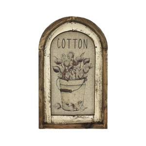 Cotton Wall Art | 14" X 22" | Arch Window Frame | Linen Wall Hanging ...