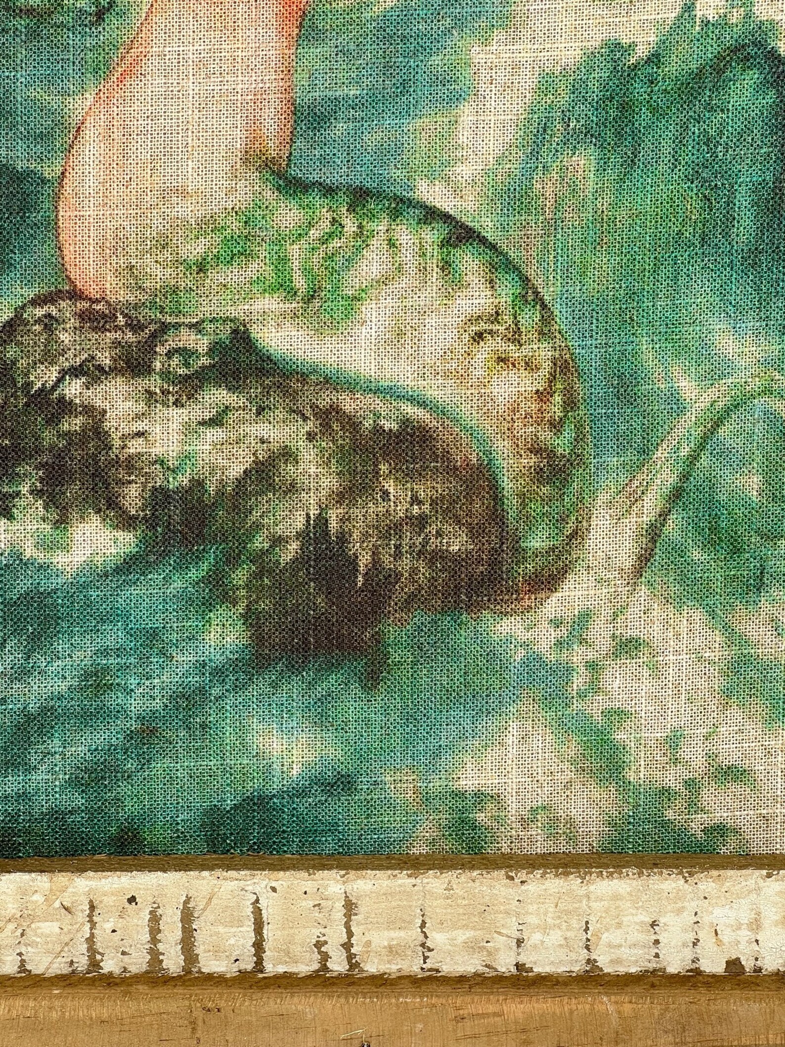 Mermaid Wall Art | 14" X 22" | French Poster Wall Art | Linen Wall ...