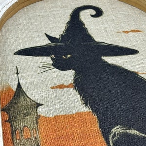 Black Cat Wall Decor | Halloween Decor | Spooky Wooden Wall Art ...