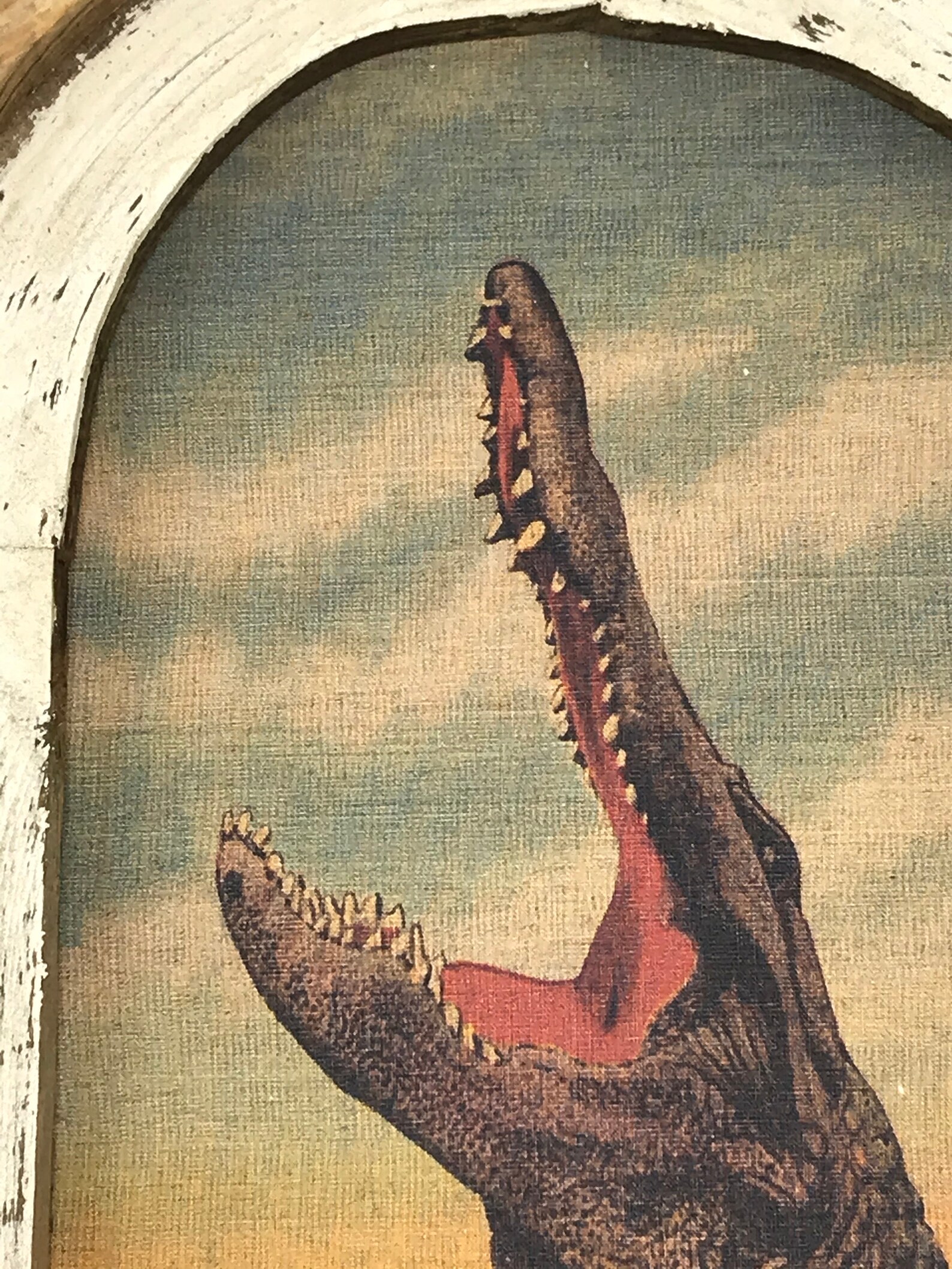 Alligator Wall Art 14 X 22 Arch Window Frame | Etsy