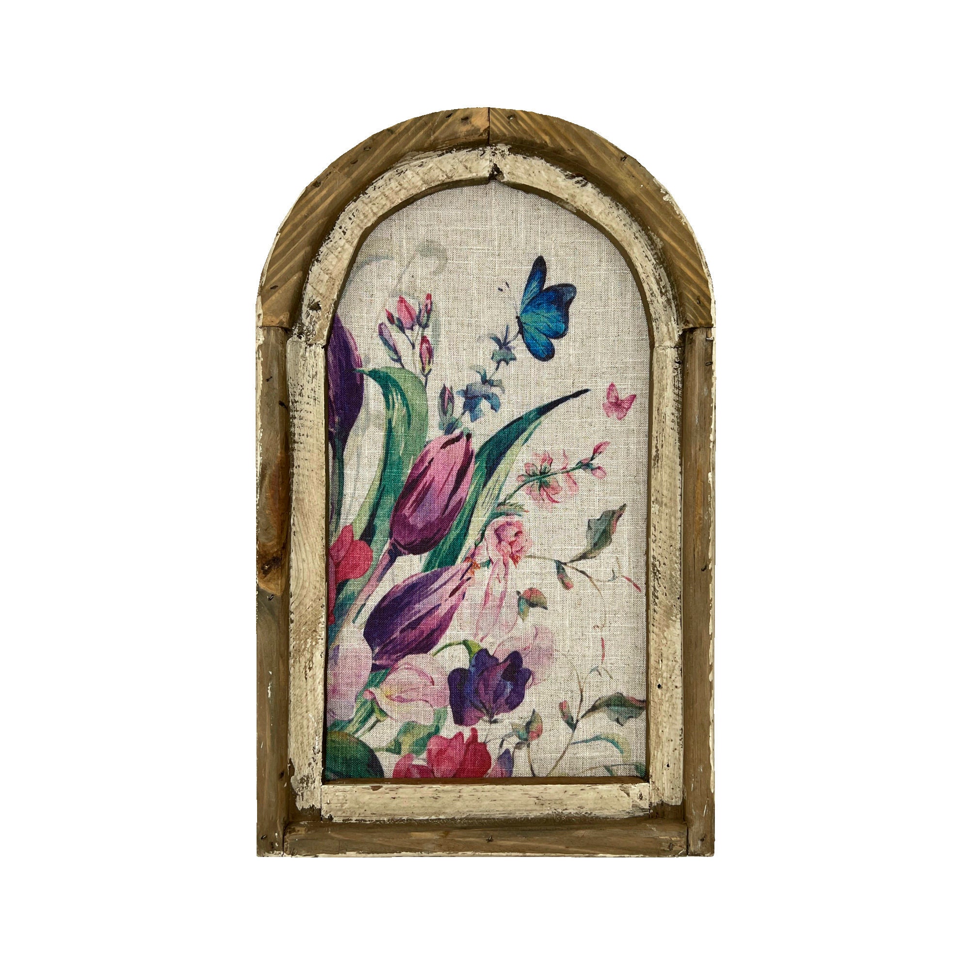 Spring Flowers Wall Decor Farmhouse Decor Arch Window | Etsy